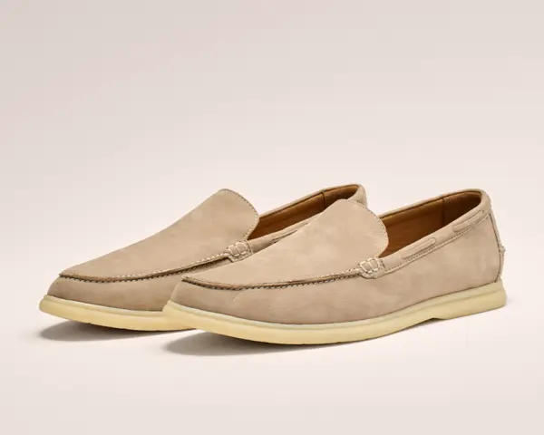 Goat Suede Moccasin with Calfskin Lining | Johnnie-O · Johnnie-O